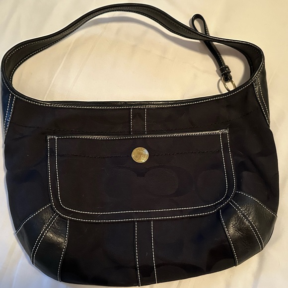 Coach | Bags | Coach Cs Black Shoulder Bag | Poshmark